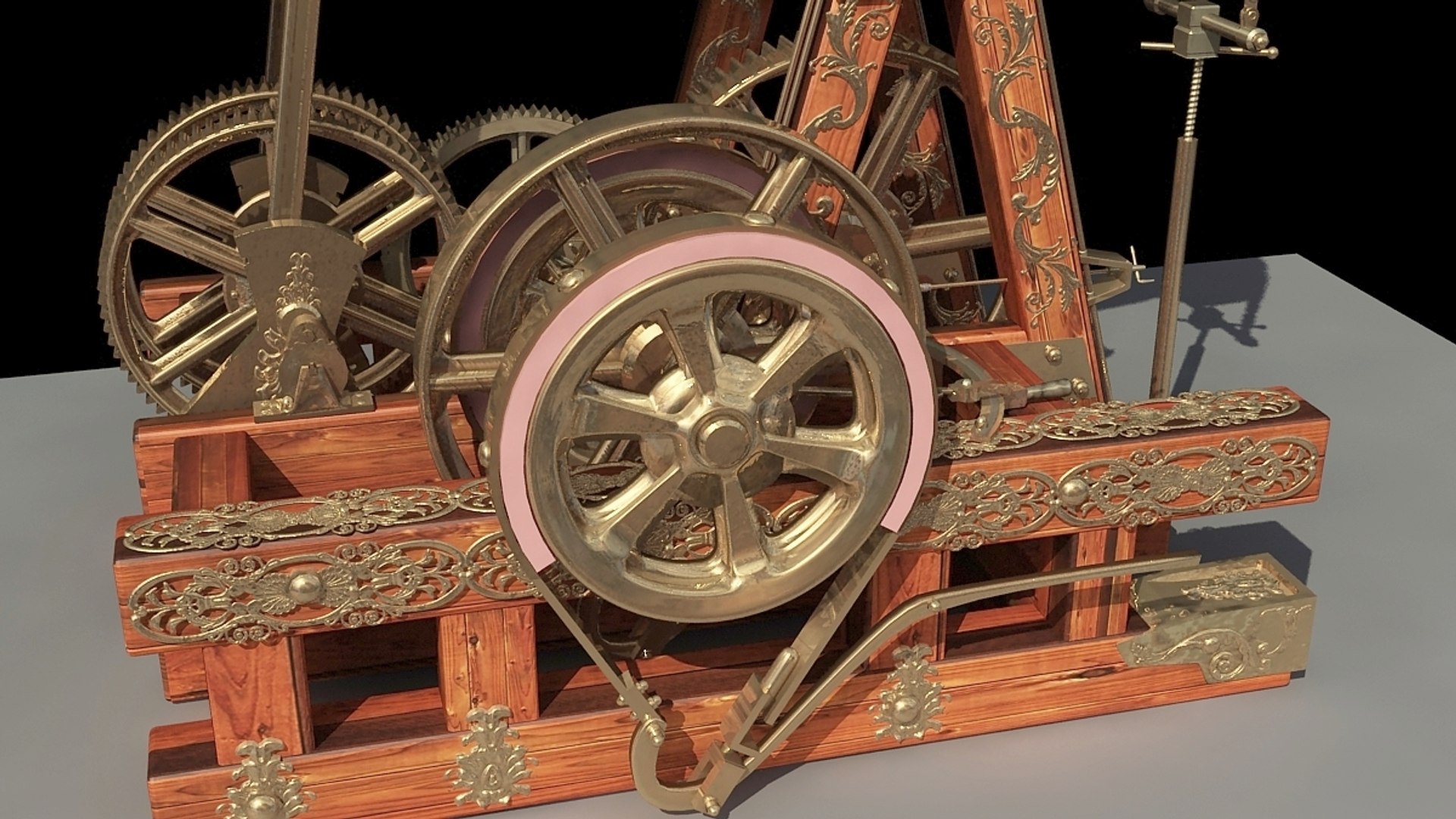 3ds Max Oil Rocking Machine