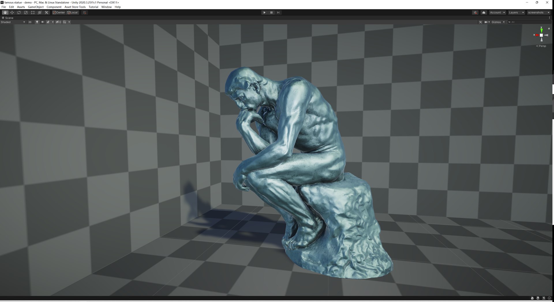 3D The Thinker - TurboSquid 1980661