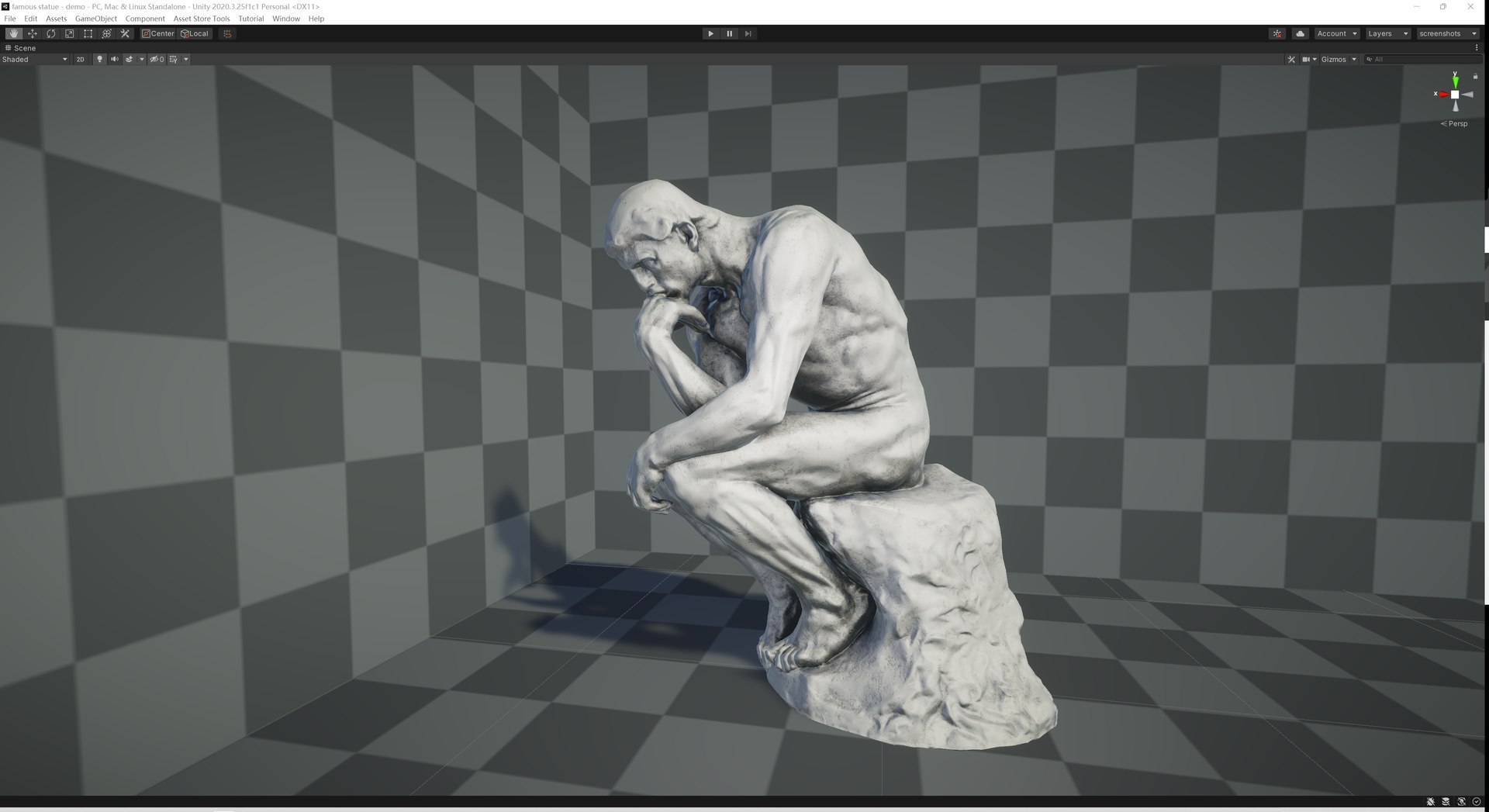 3D The Thinker - TurboSquid 1980661