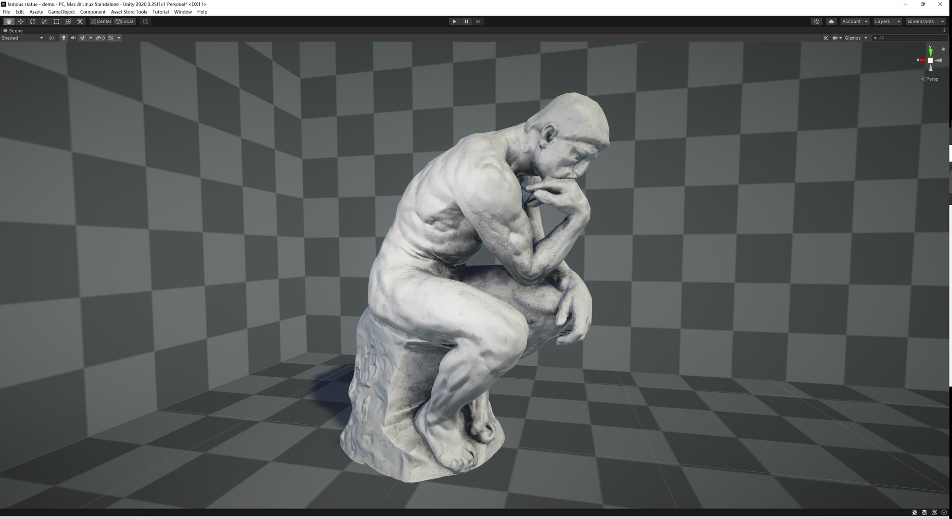 3D The Thinker - TurboSquid 1980661