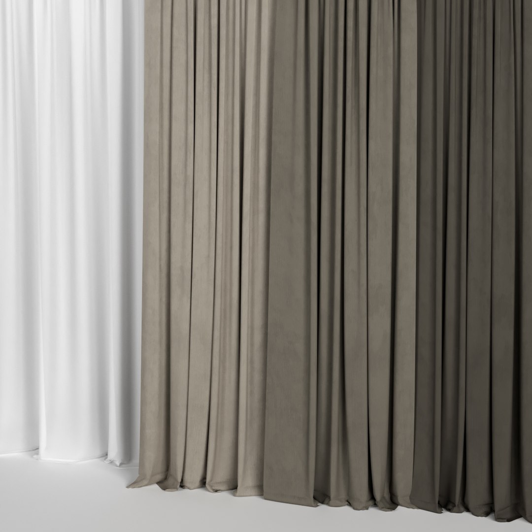 Curtains tulle 3D model - TurboSquid 1516864