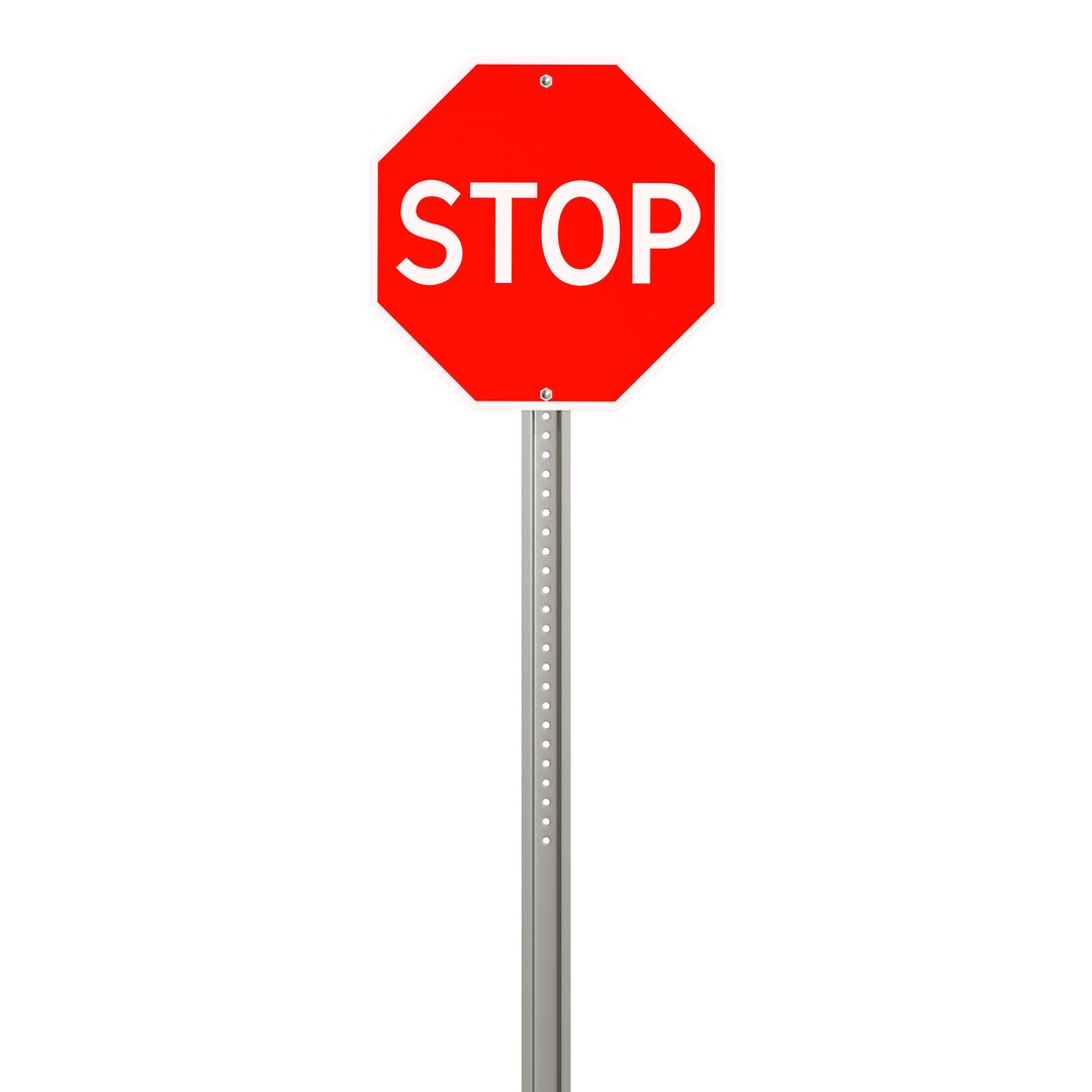 3D Stop Sign Model - TurboSquid 2167507