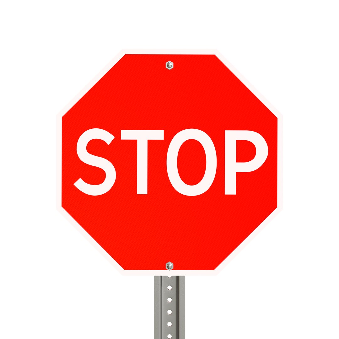 3D Stop Sign Model - TurboSquid 2167507