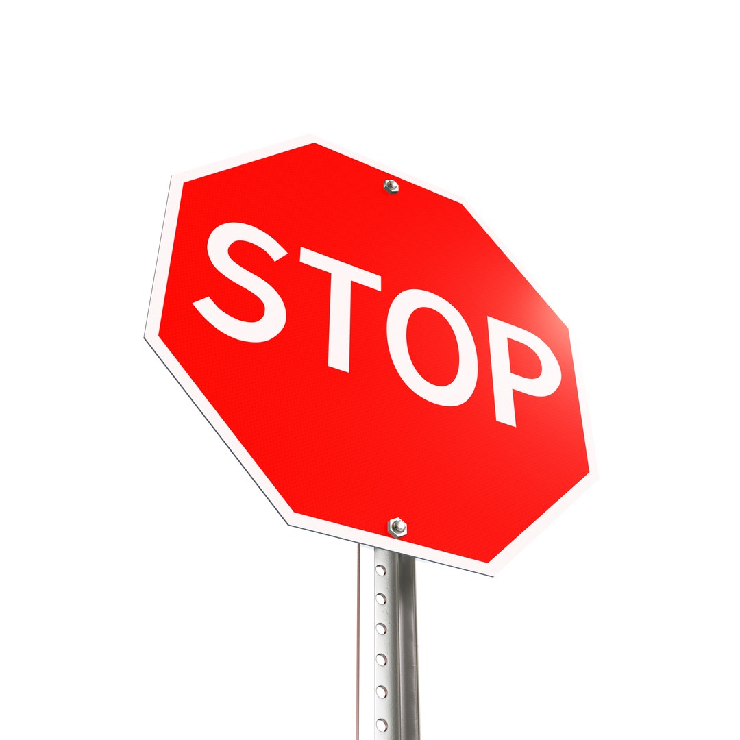3D Stop Sign Model - TurboSquid 2167507