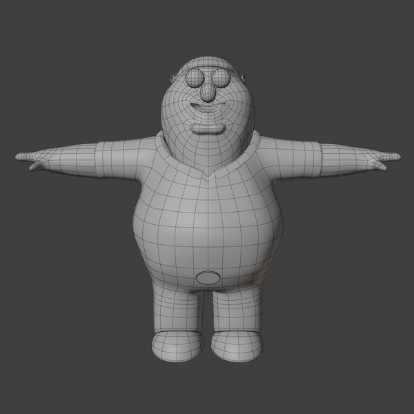 Family Guy의 Peter Griffin - Rigged Low-poly 3D 모델 3D 모델 - TurboSquid ...