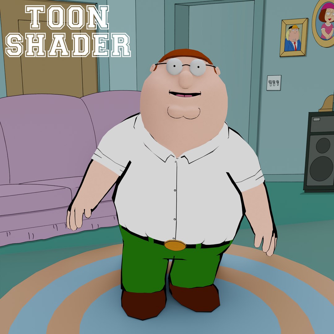 3D Peter Griffin From Family Guy - Rigged Low-poly 3D Model ...
