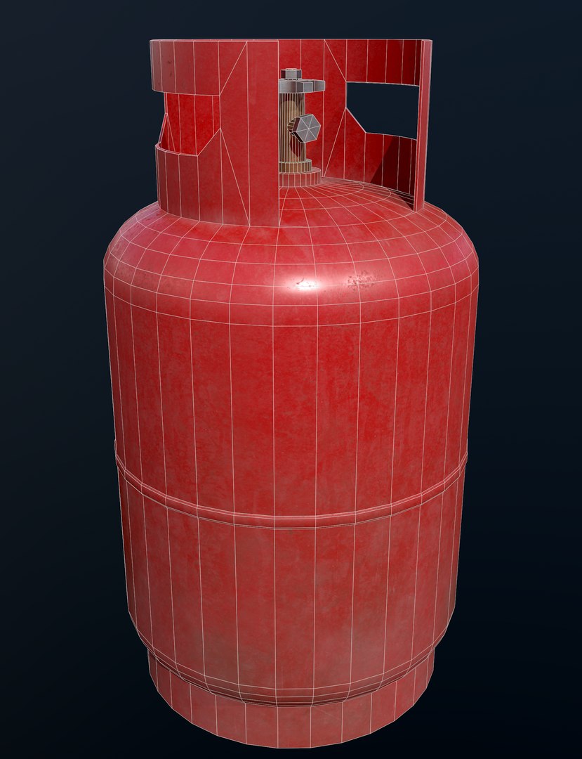 3D Gas Cylinder Model - TurboSquid 1881924