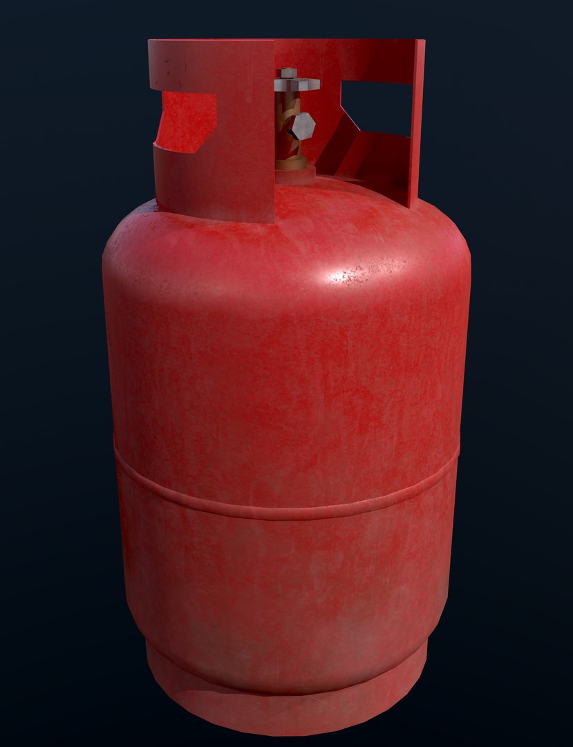 3D Gas Cylinder Model - TurboSquid 1881924