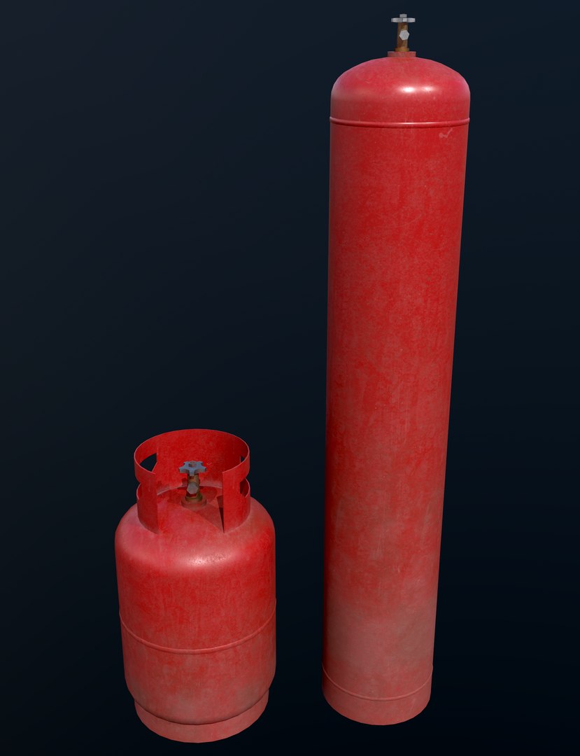 3D Gas Cylinder Model - TurboSquid 1881924