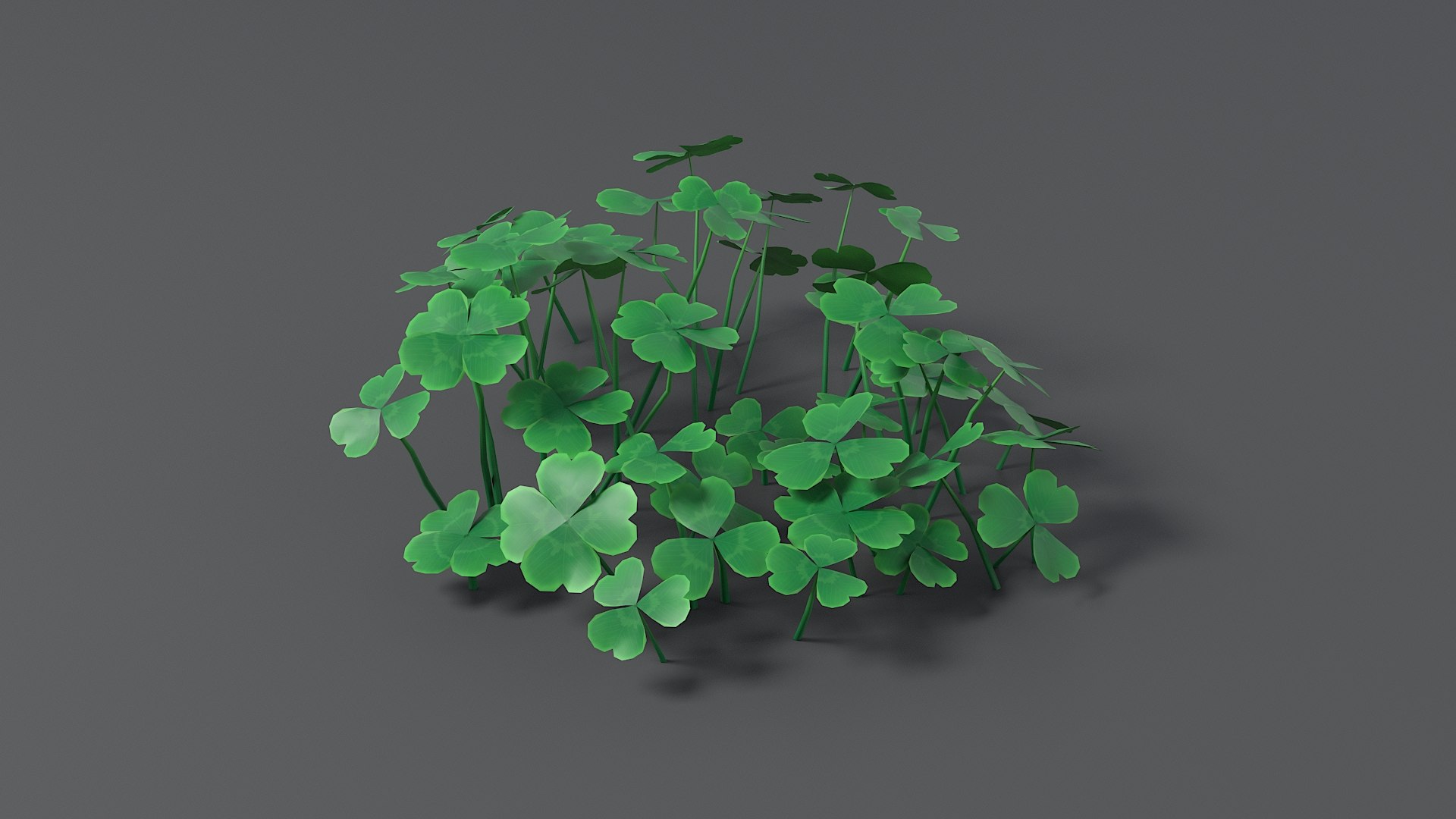 3D Model Cartoon Clover Collection - TurboSquid 2043107