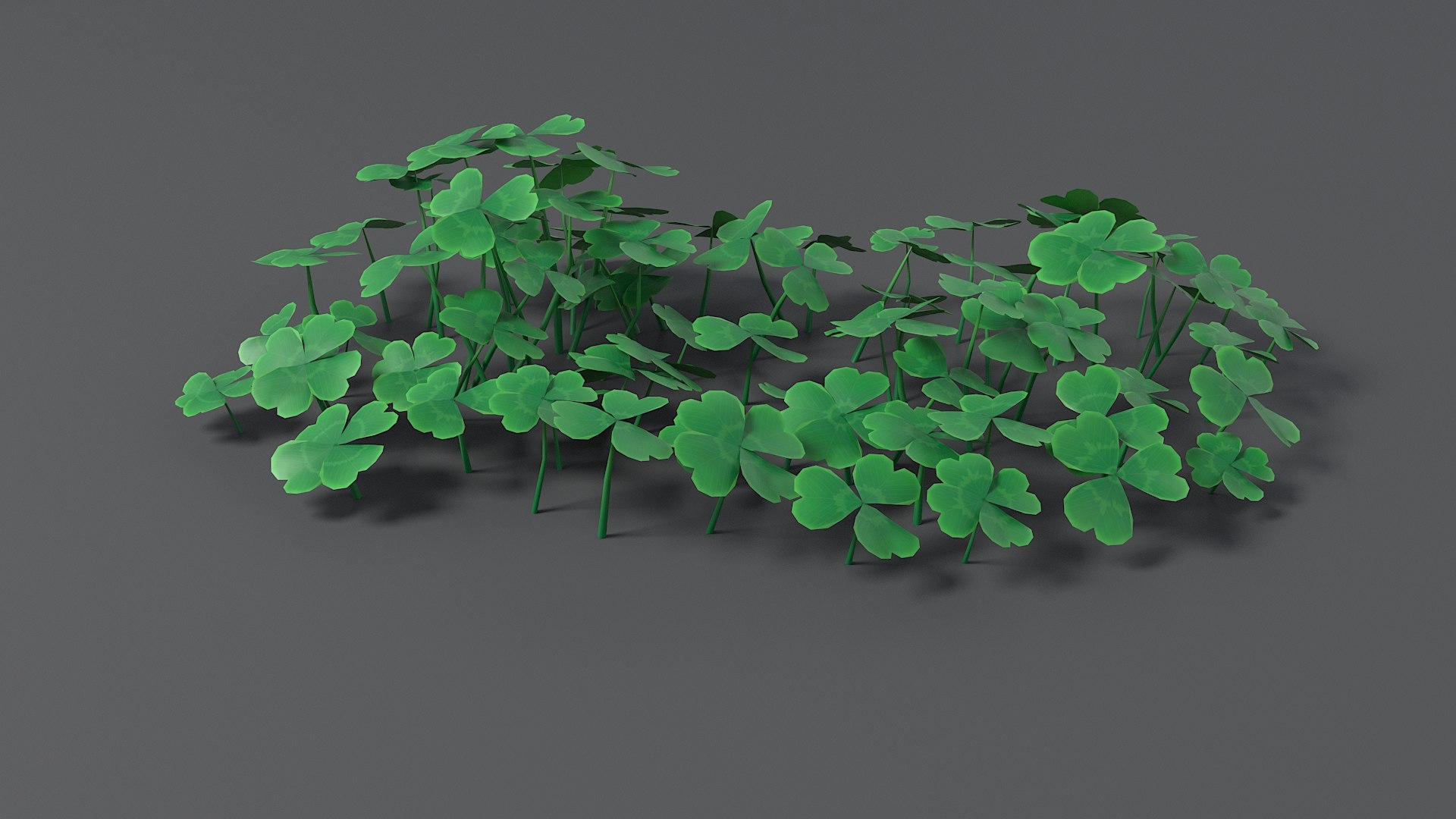 3D Model Cartoon Clover Collection - TurboSquid 2043107