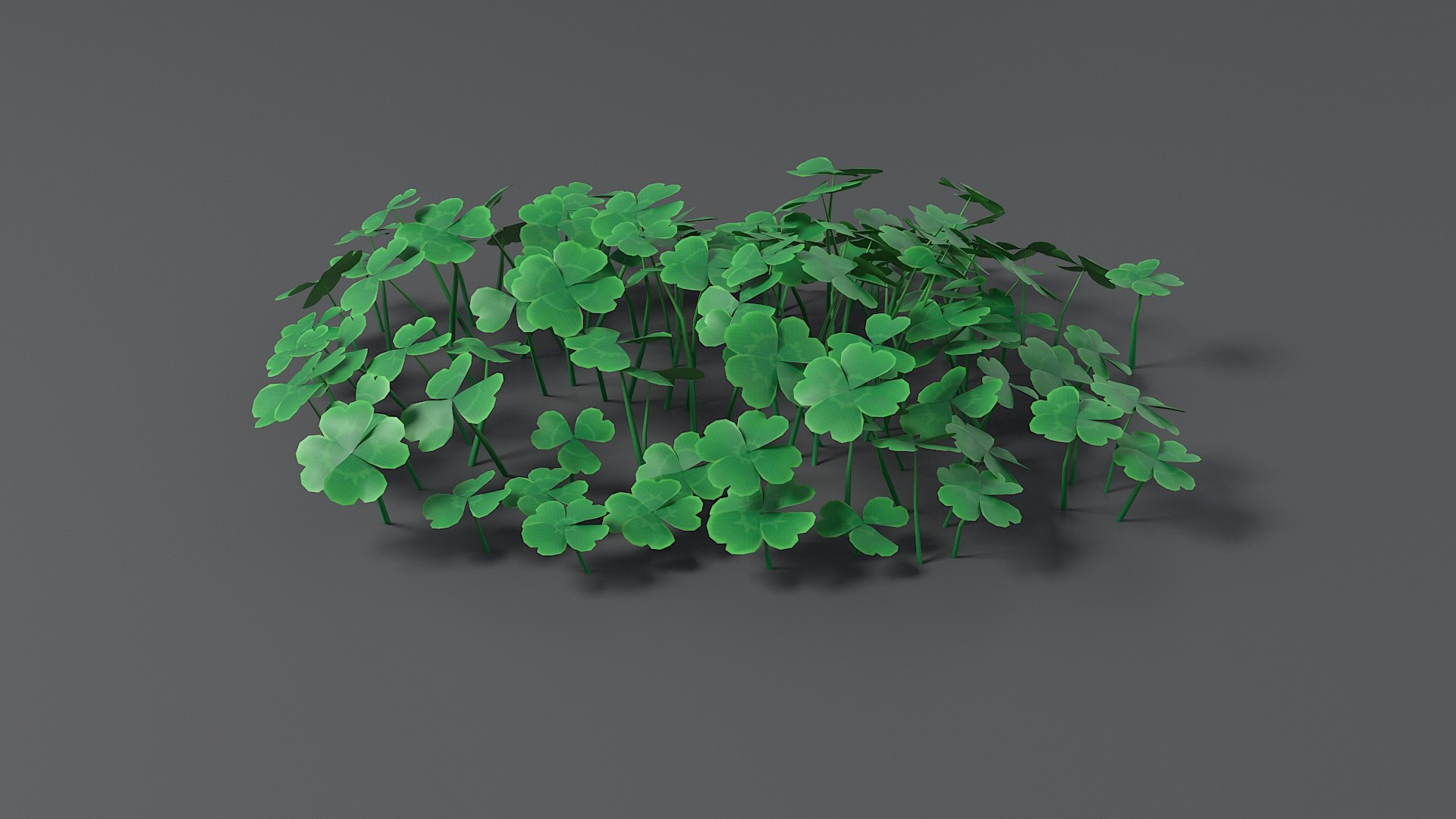3D Model Cartoon Clover Collection - TurboSquid 2043107