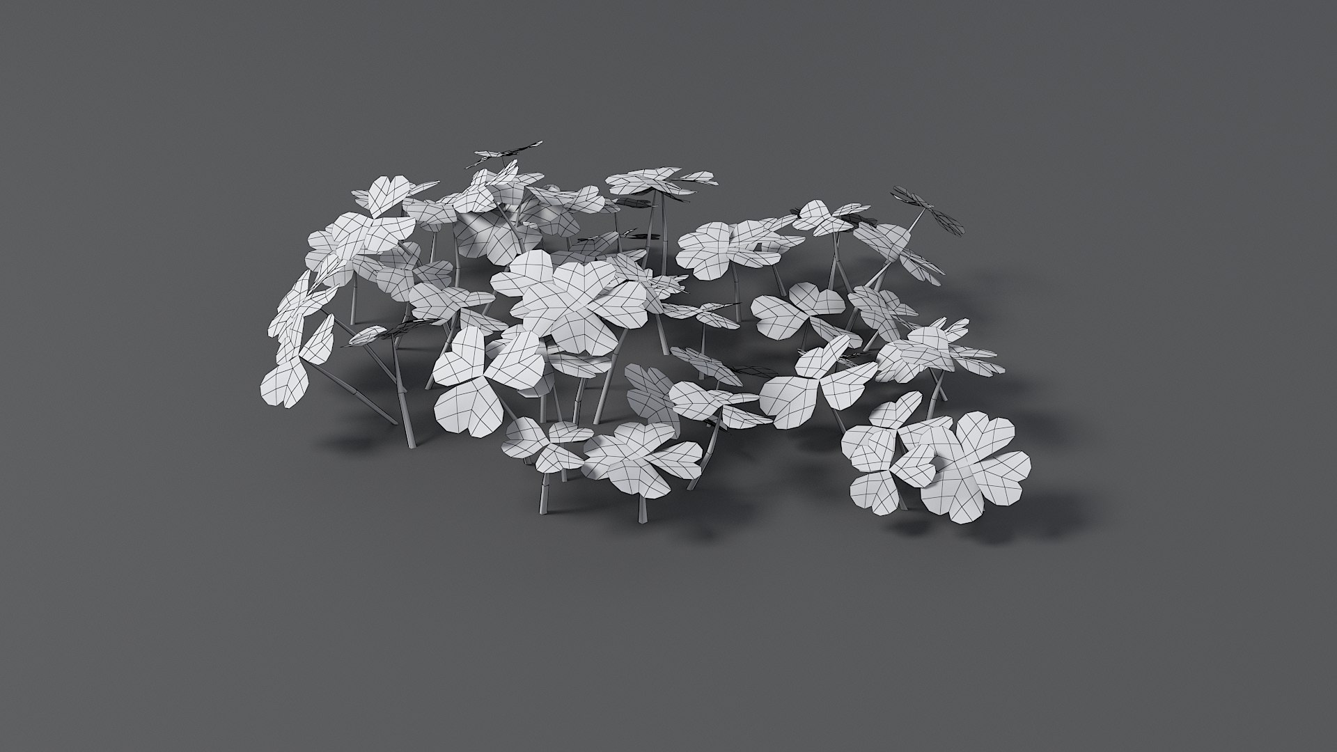 3D Model Cartoon Clover Collection - TurboSquid 2043107