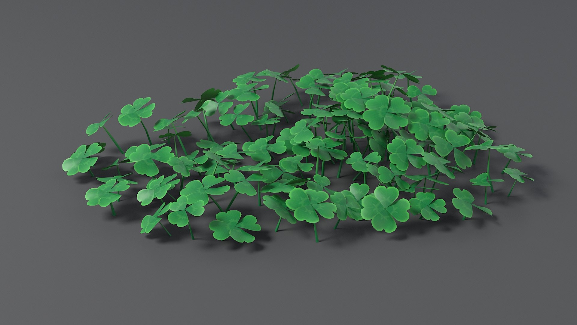3D Model Cartoon Clover Collection - TurboSquid 2043107