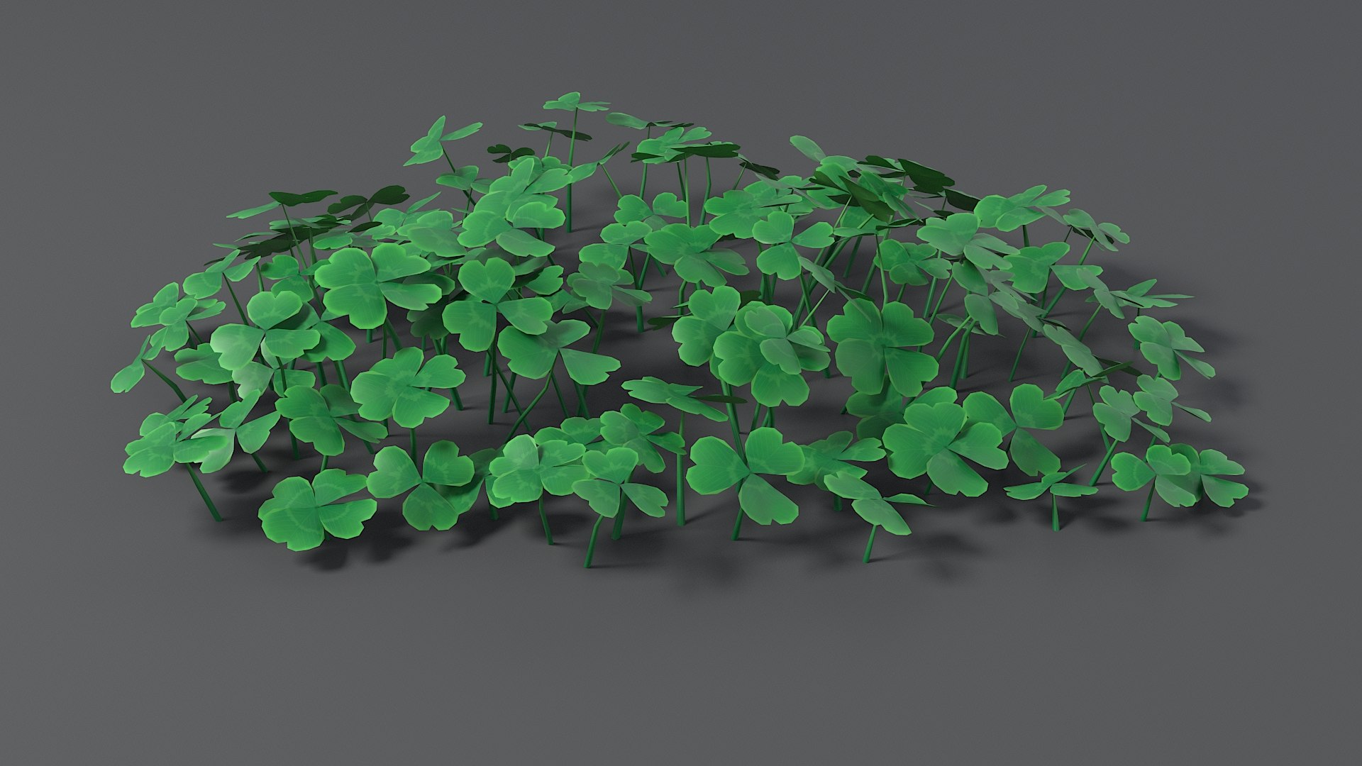 3D Model Cartoon Clover Collection - TurboSquid 2043107