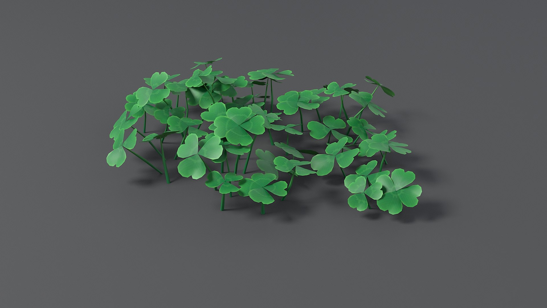 3D Model Cartoon Clover Collection - TurboSquid 2043107