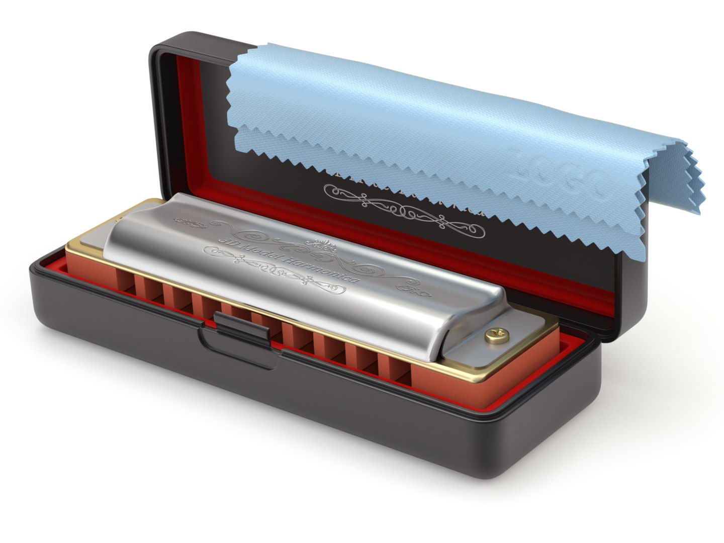 3D Box Harmonica - TurboSquid 1386236