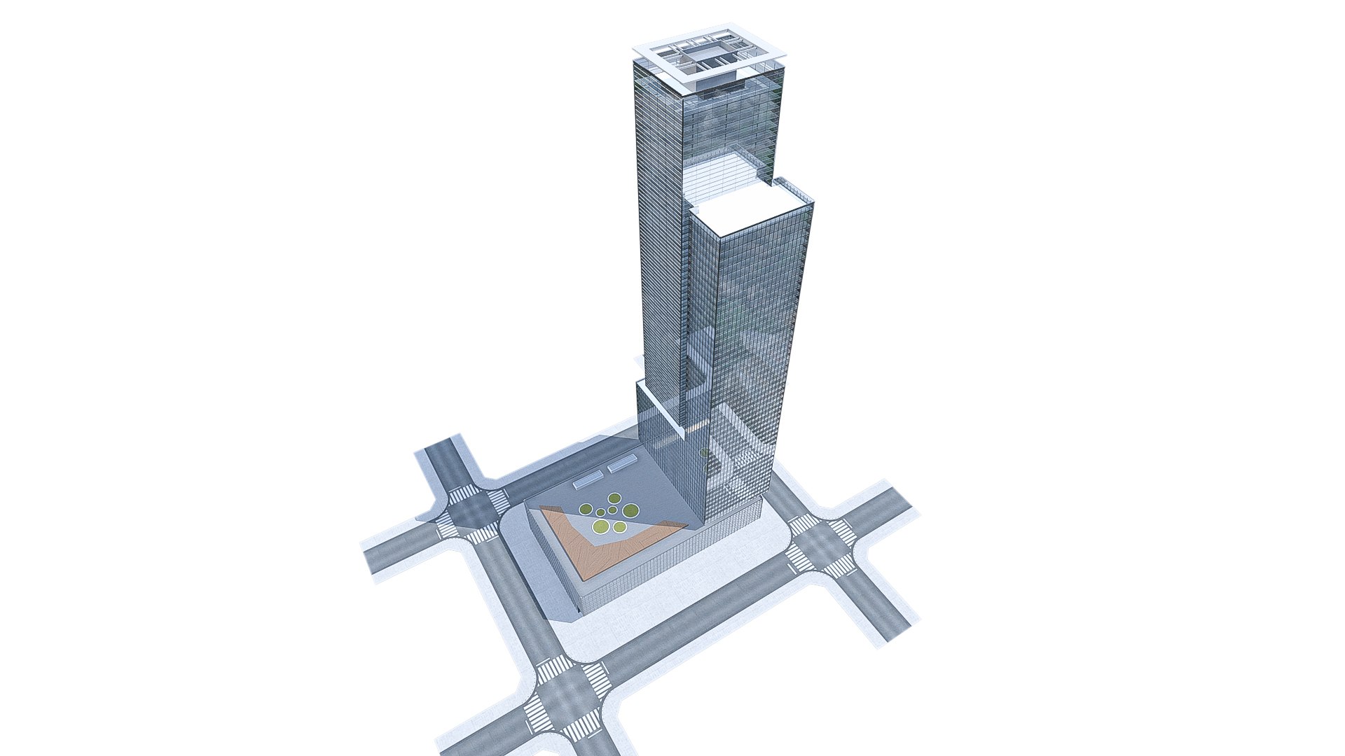 3D Office Tower 04 Model - TurboSquid 2288425