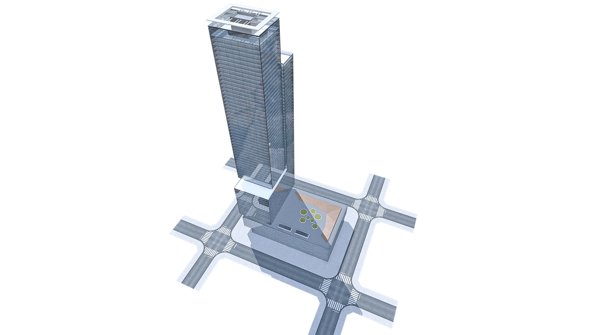 3D Office Tower 04 Model - TurboSquid 2288425