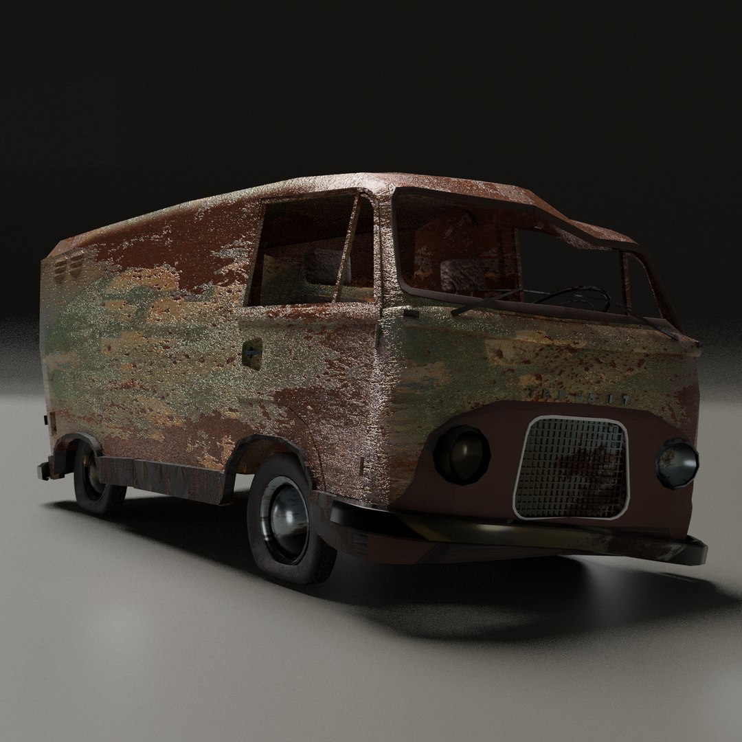 Wrecked Van 3D Model - TurboSquid 1954473
