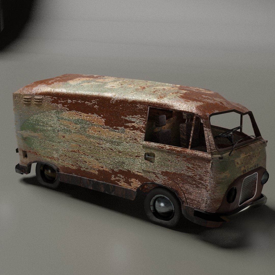 Wrecked Van 3D Model - TurboSquid 1954473