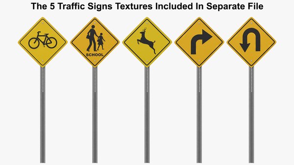modelo 3d Colección de 30 señales de tráfico - TurboSquid 2078981