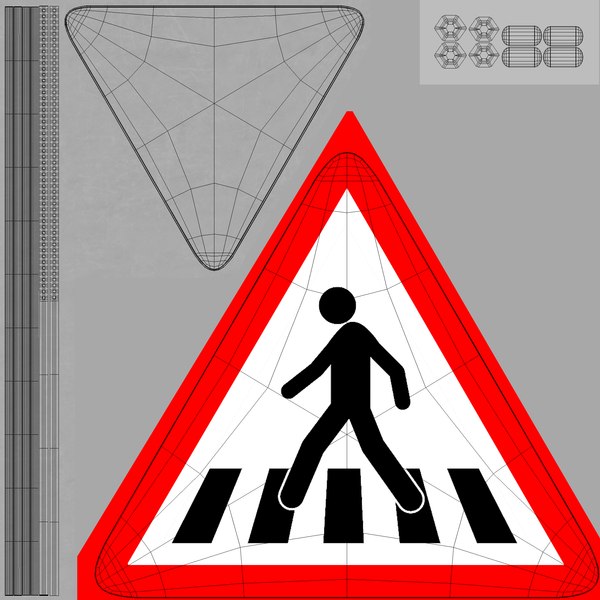 modelo 3d Colección de 30 señales de tráfico - TurboSquid 2078981