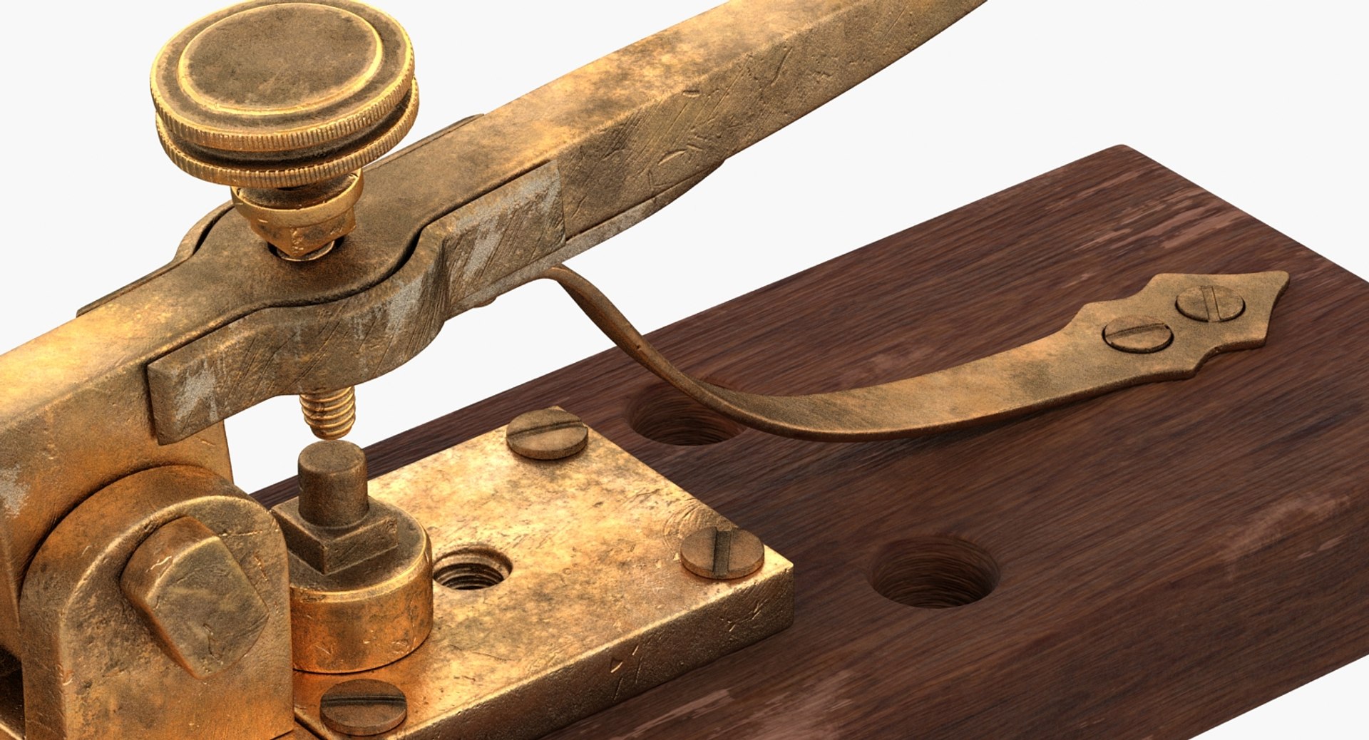 Vintage Telegraph Device 3D Model - TurboSquid 1338219