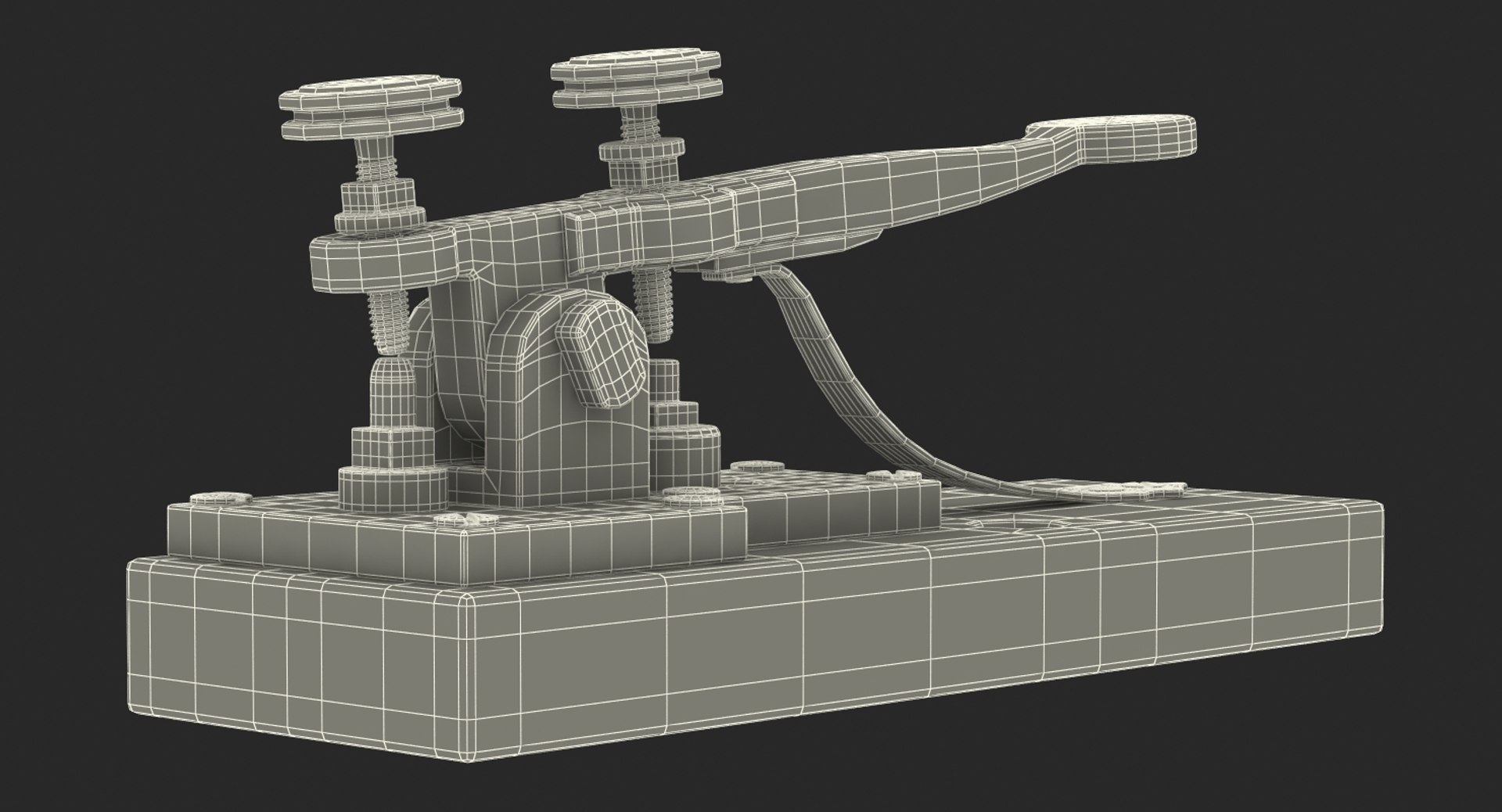 Vintage telegraph device 3D model - TurboSquid 1338219