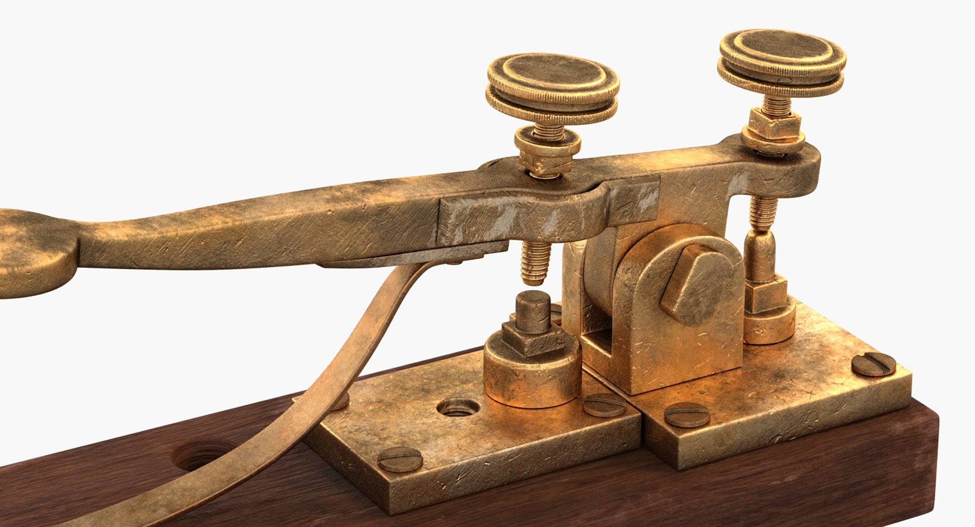 Vintage Telegraph Device 3D Model - TurboSquid 1338219