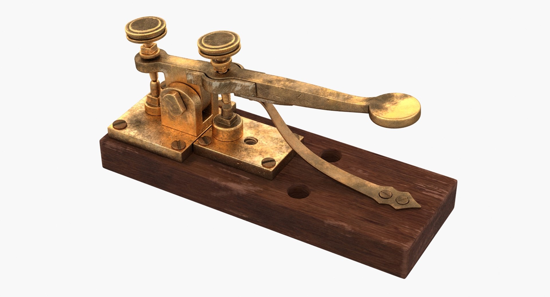 Vintage Telegraph Device 3D Model - TurboSquid 1338219