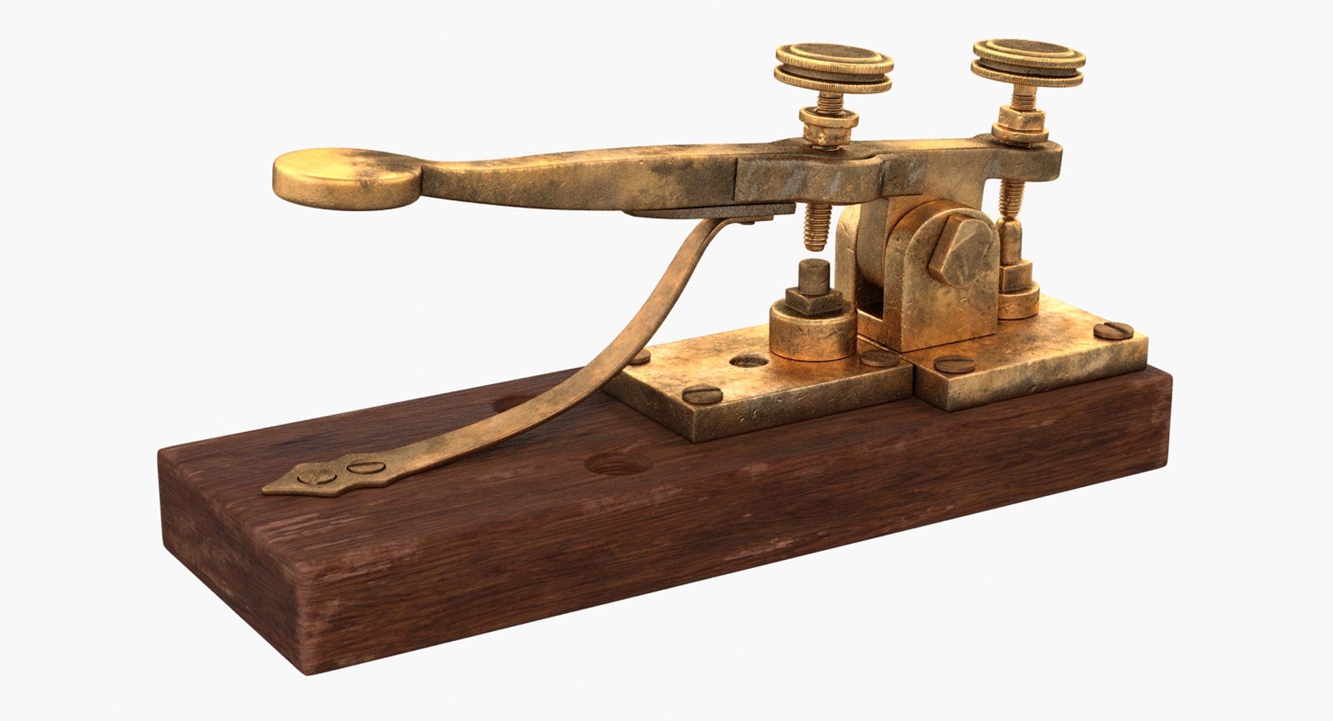 Vintage Telegraph Device 3D Model - TurboSquid 1338219