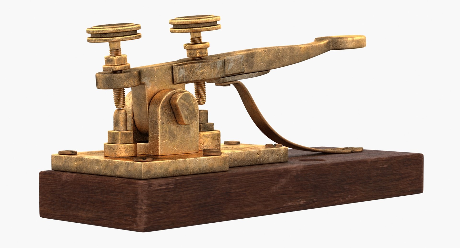 Vintage Telegraph Device 3D Model - TurboSquid 1338219