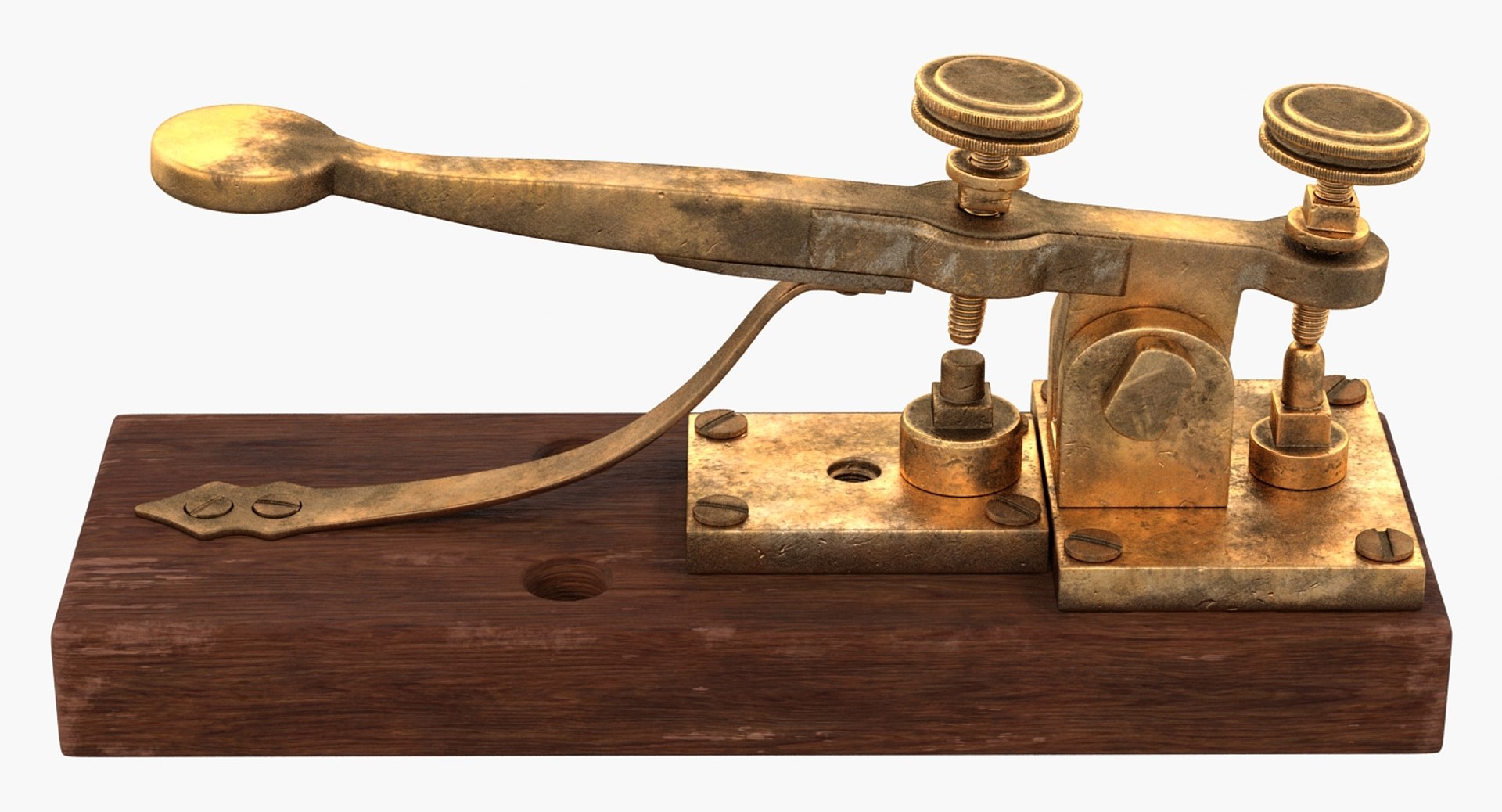 Vintage Telegraph Device 3D Model - TurboSquid 1338219