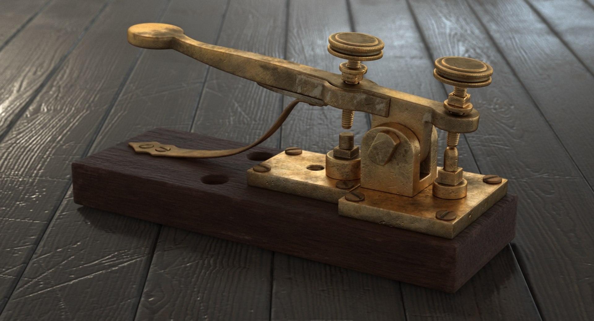 Vintage Telegraph Device 3D Model - TurboSquid 1338219