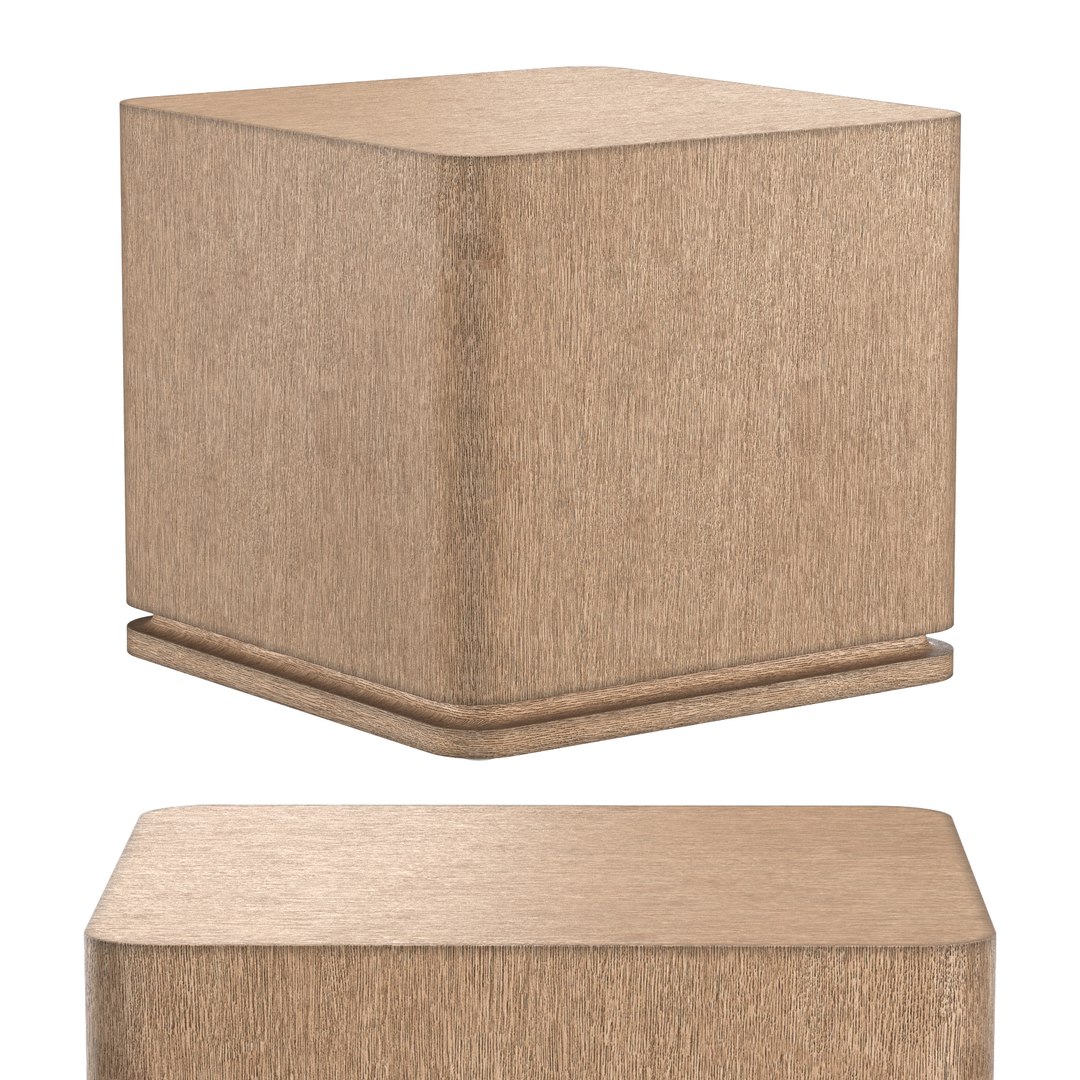 3D LIGNE PLINTH SQUARE SIDE TABLE - TurboSquid 2145320