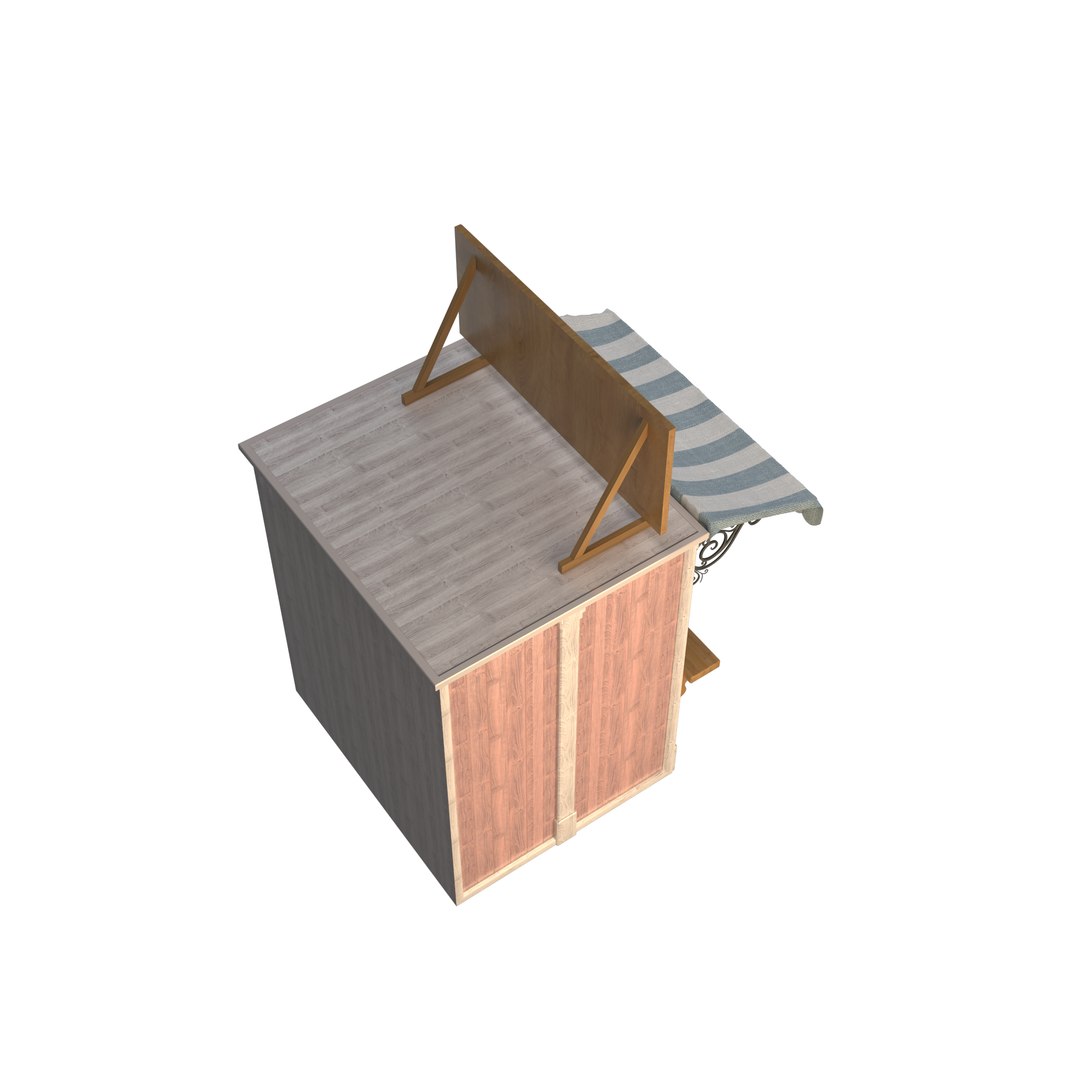 Wooden Stall Model - TurboSquid 1382570