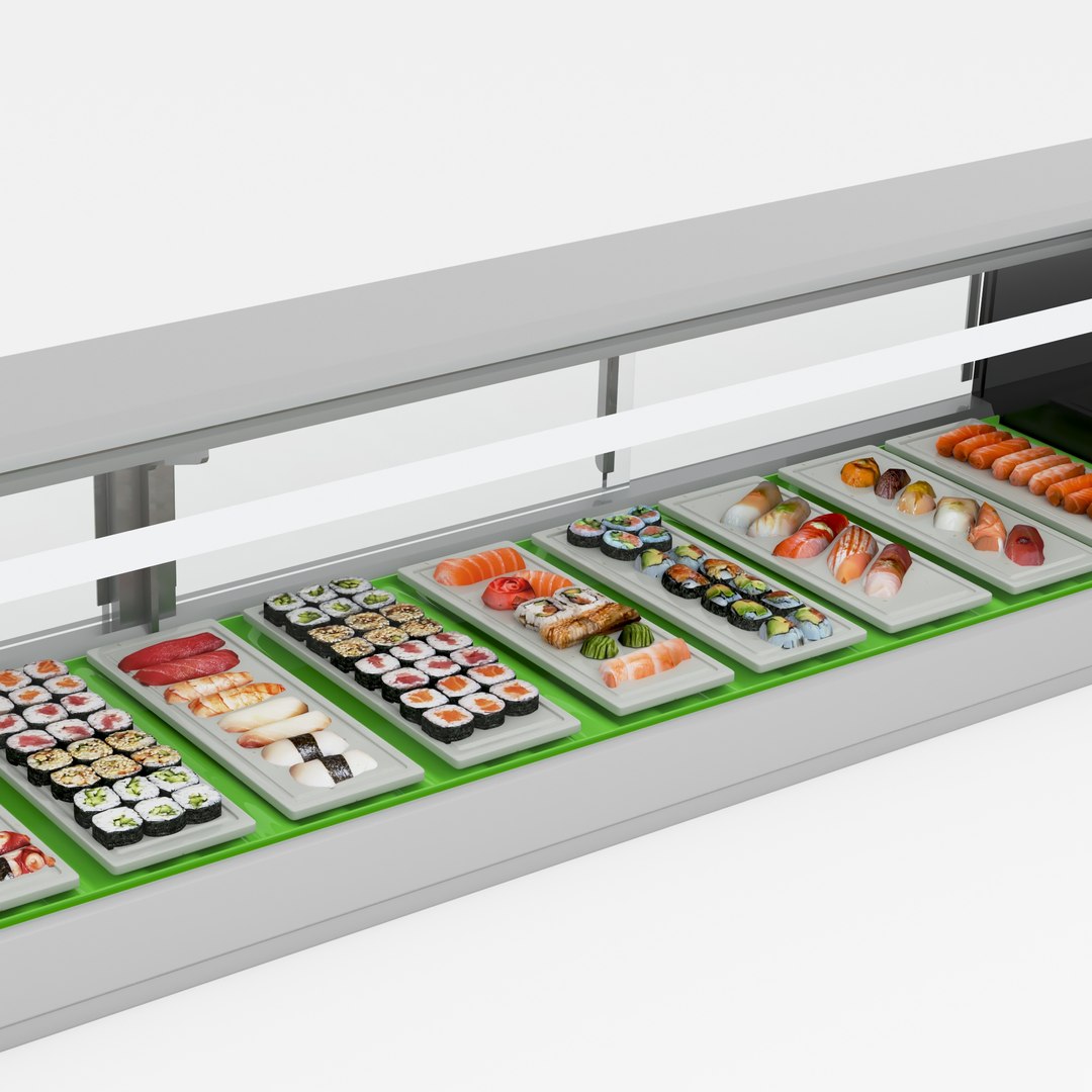 3D Model Sushi Display LB24 - TurboSquid 2224715