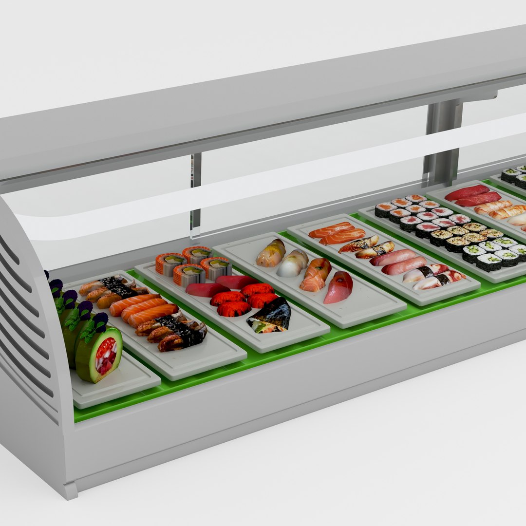 3D Model Sushi Display LB24 - TurboSquid 2224715