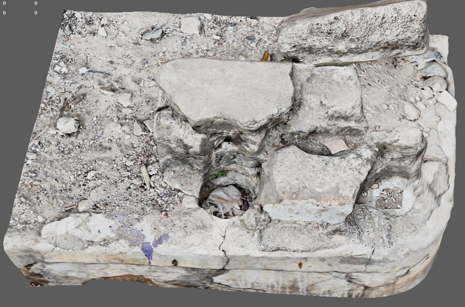 Ruined Rocks 3D Model - TurboSquid 1892324