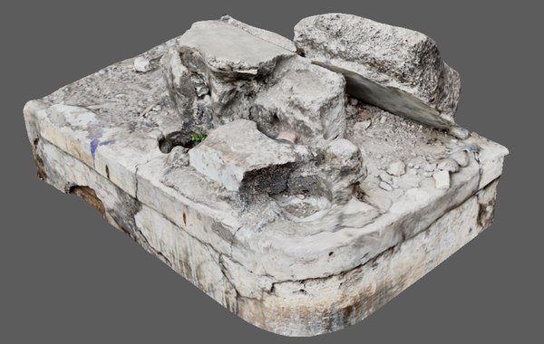 Ruined rocks 3D model - TurboSquid 1892324