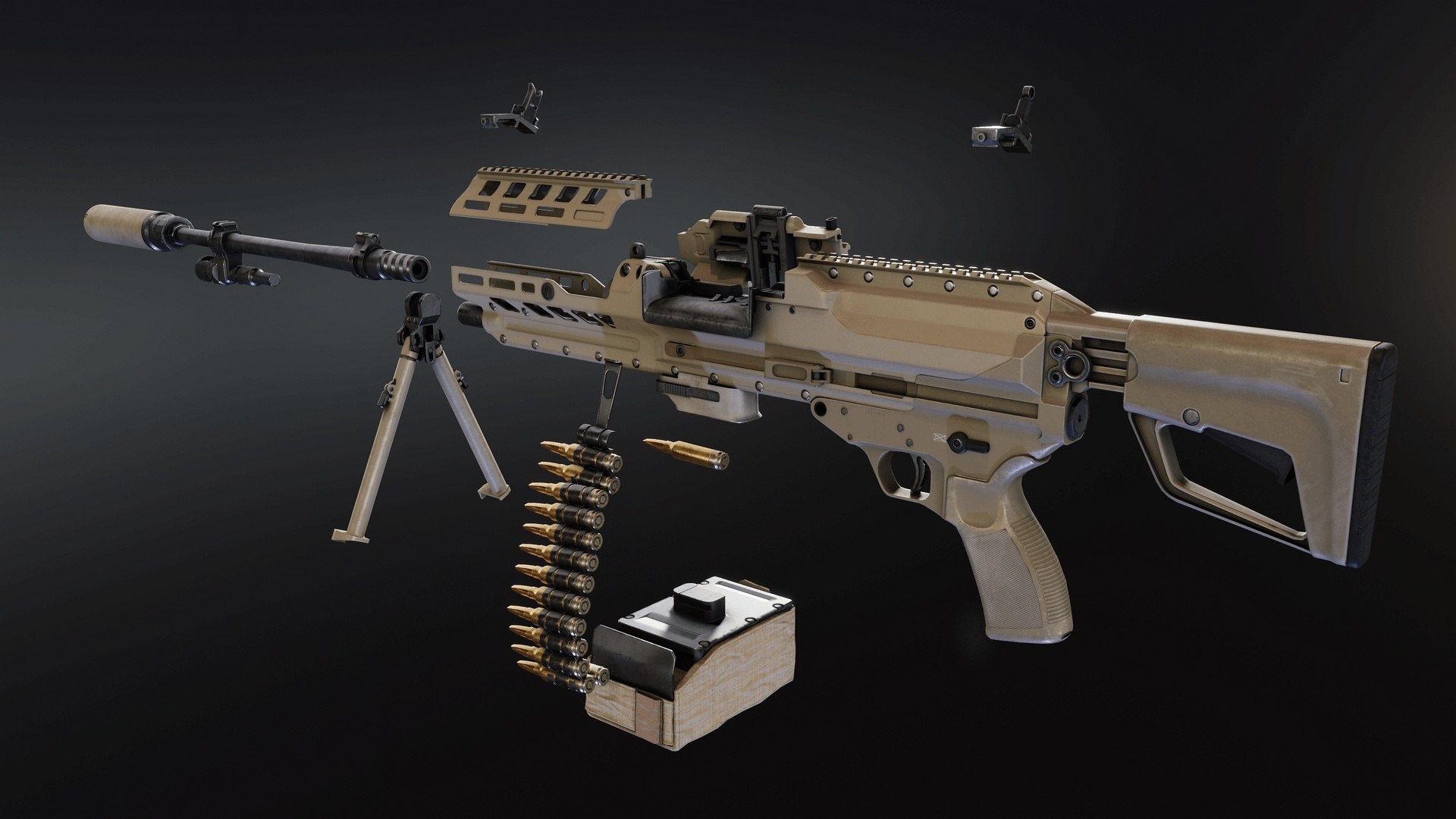 Sig XM250 3D Model - TurboSquid 1894075