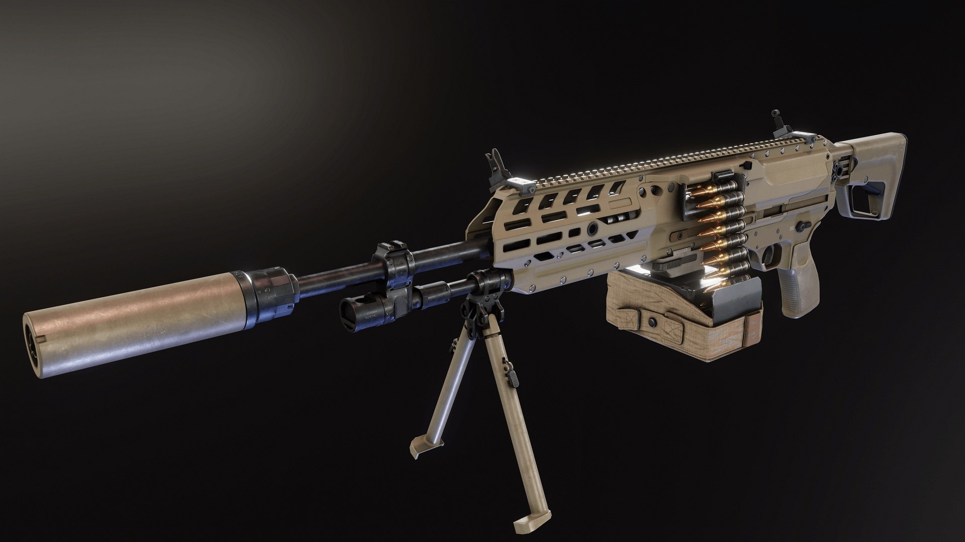 시그 XM250 3D 모델 - TurboSquid 1894075