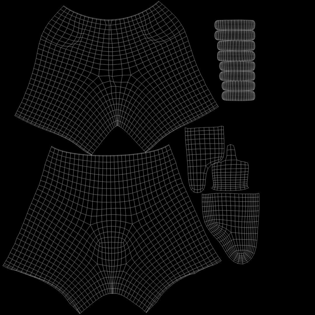 Safari Shorts 3D Model - TurboSquid 2072178
