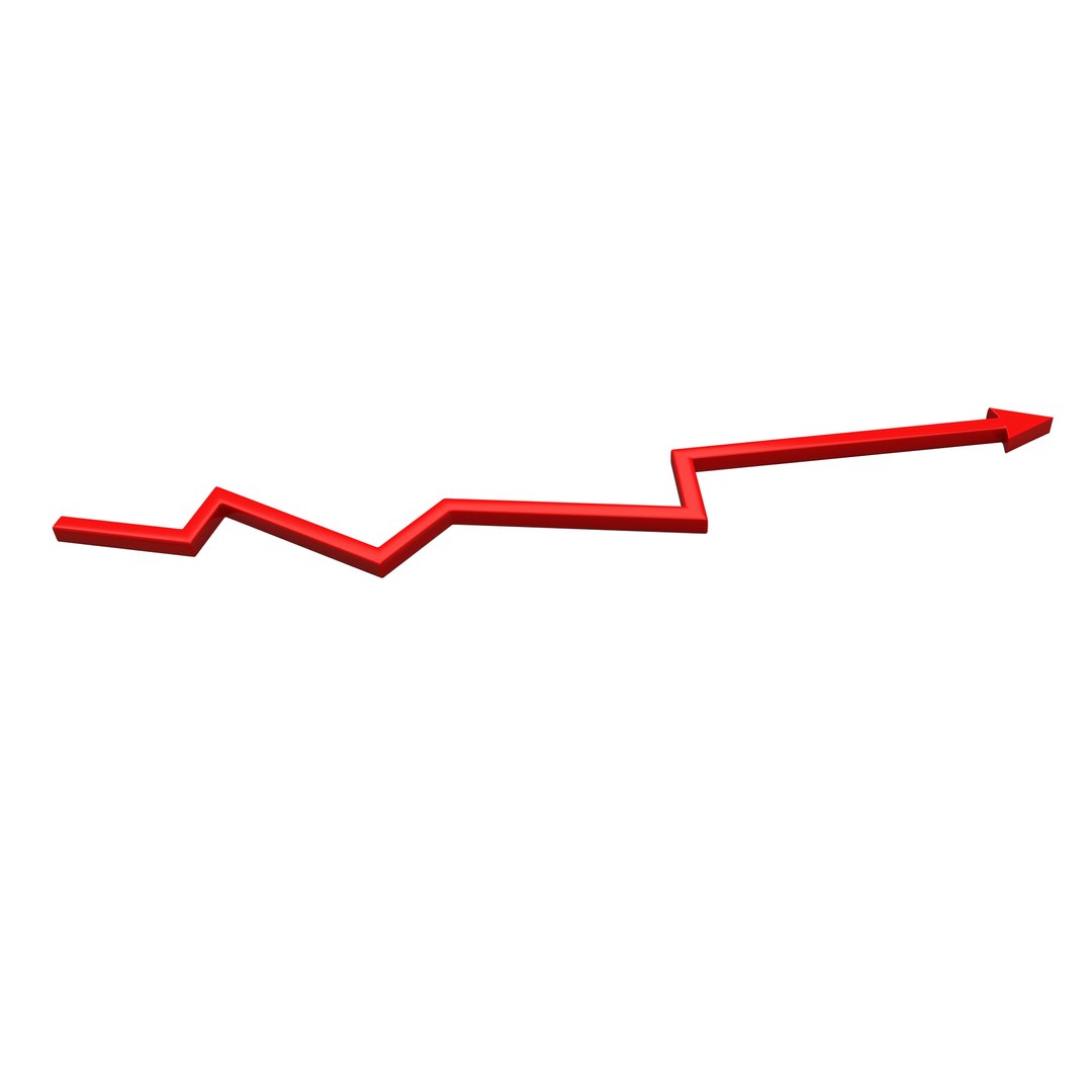 Arrow Graph Down 3D Model - TurboSquid 2025947