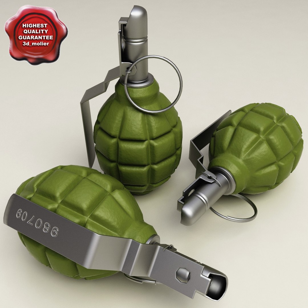 3d Grenade 1 Model