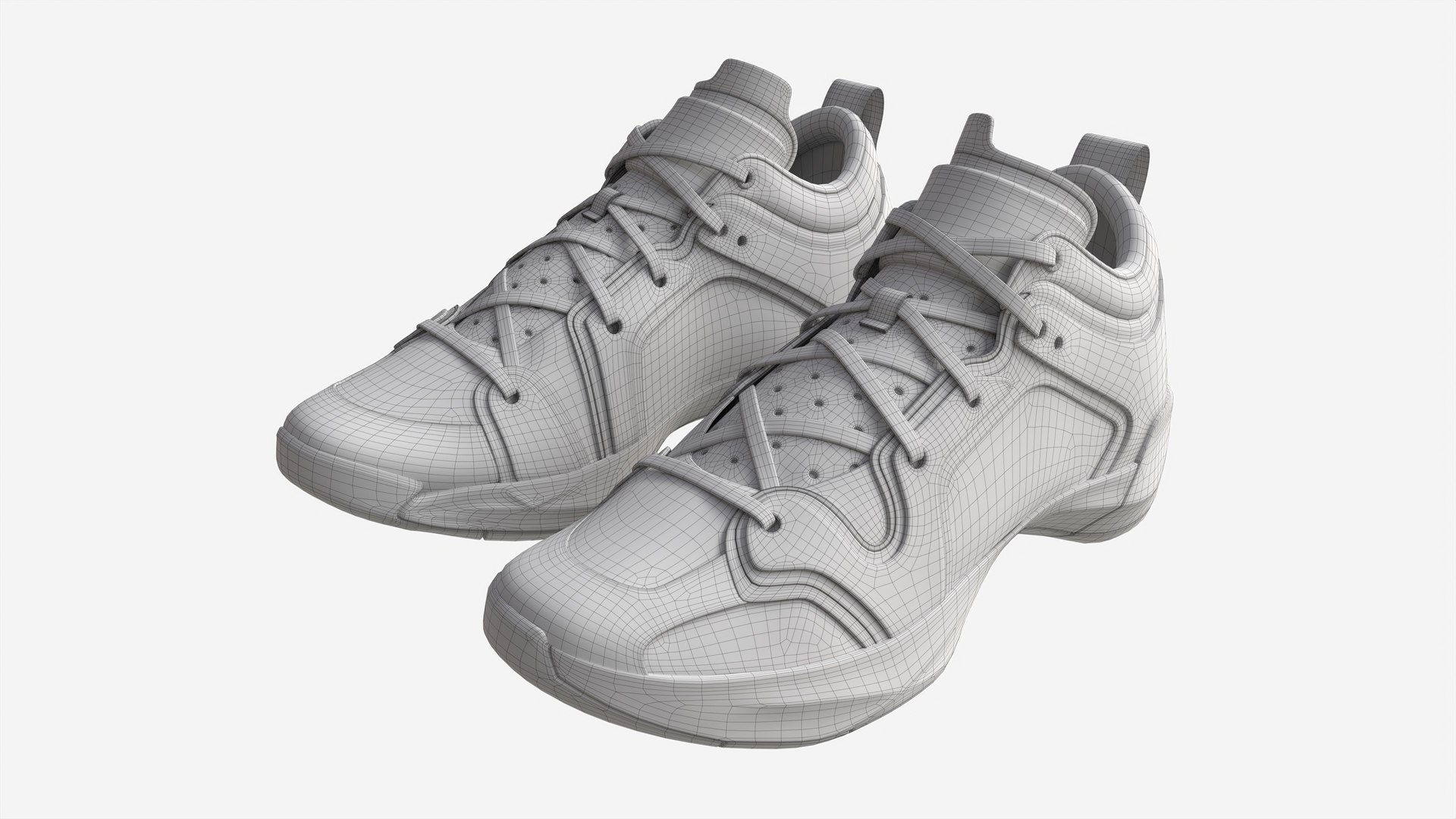 3D model Low Basketball Shoes - TurboSquid 2104315