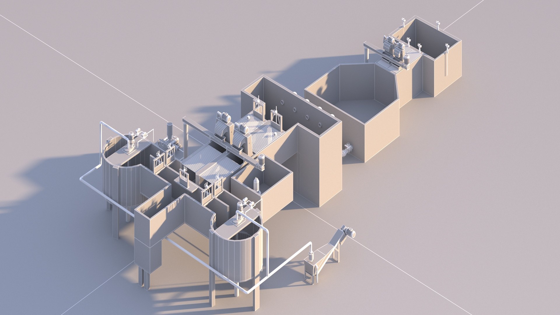 Wastewater Treatment Equipment 3D - TurboSquid 2179291