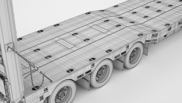 3D Drake Trailers Steerable Widener Low Loader 02 model - TurboSquid ...