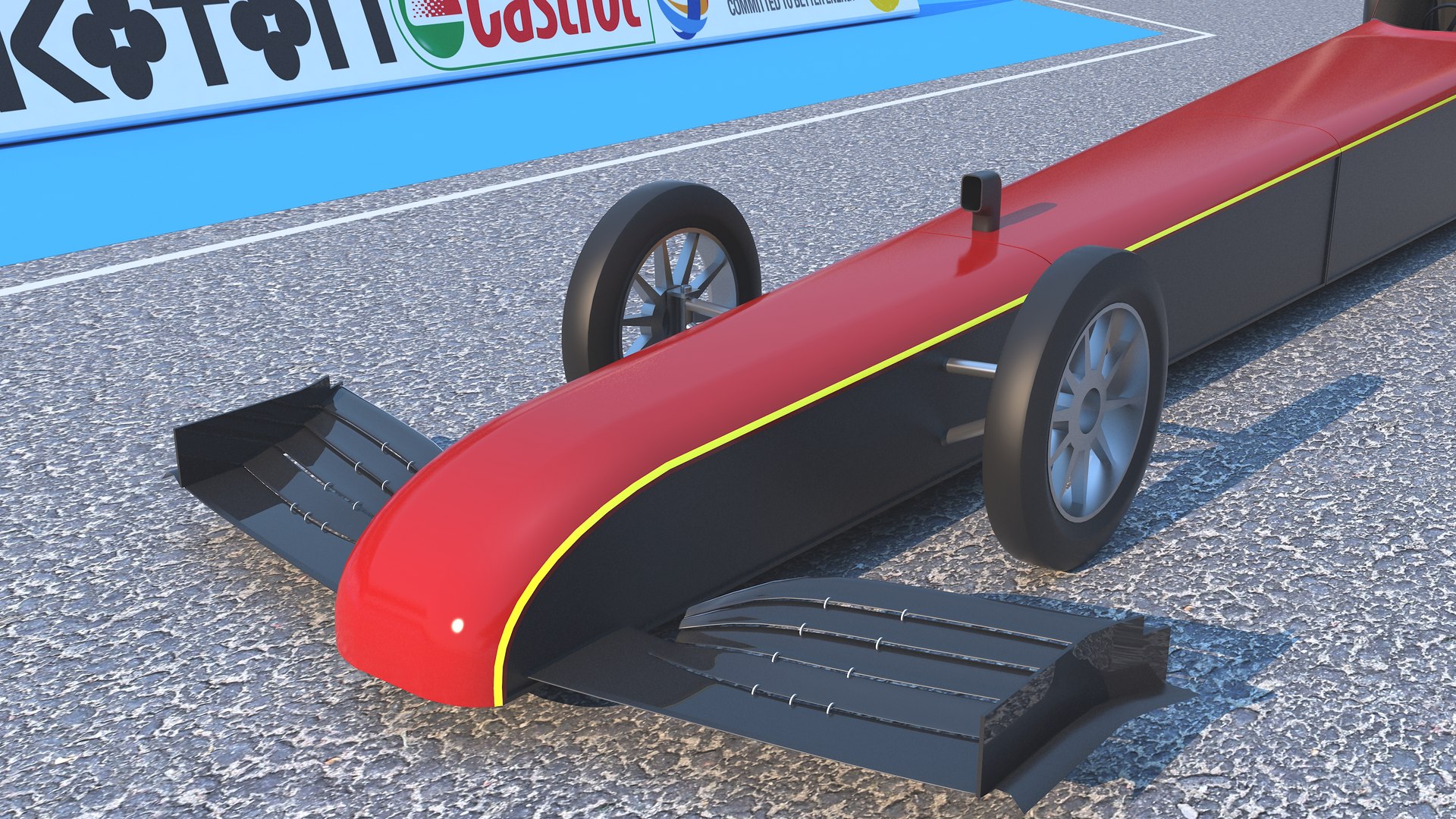 3D Dragway Stadium And F1 Race Track Model - TurboSquid 1793197